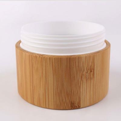 China Bamboo Plastic Cosmetic Cream Jar Eco Friendly 15ML 20ML 50ML for sale