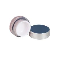 China Pink Skincare Packaging Container Acrylic Cream Jars Custom Portable for sale
