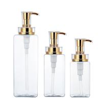 China Customized Empty Clear Plastic Lotion Bottles With Pump Dispenser for sale