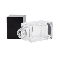 China Airless Square Glass Lotion Bottle For Essence Liquid Foundation Cosmetics for sale