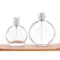 China Clear Square Glass Perfume Spray Bottle Custpmized 30ml for sale