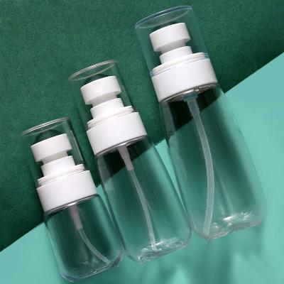 China 30ml U Shape Pump Dispenser Bottle For Travel Package PET Lotion Cream Bottle for sale