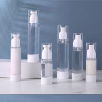 China Clear Pump Dispenser Bottle Vacuum Travel Cosmetic Bottles Container for sale