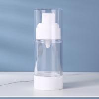 China Clear Pump Dispenser Bottle Vacuum Travel Cosmetic Bottles Container for sale