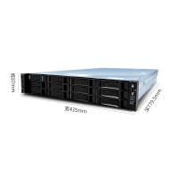 China Intel Xeon Gold 6133*2 8G*8 RAM 240G*2 SSD 4T*8 SATA 800W*2 2U Rack Graphics Server for sale