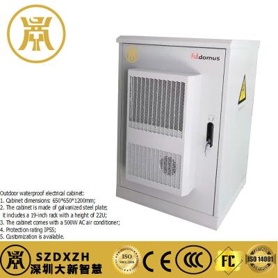 China 22U IP55 Waterproof Electrical Cabinet With 500W Air Conditioner Perfect For Outdoor Applications for sale