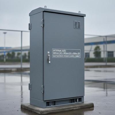China External Size 600 800 450mm Weatherproof Power Control Cabinet Providing Housing for Electrical Power Management Systems for sale