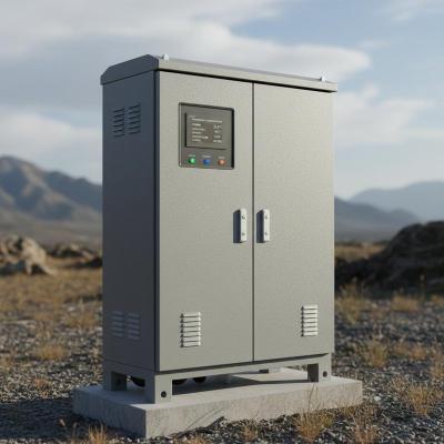 China Environment Monitoring System Equipped Outdoor Electrical Power Enclosure 750mm 750mm 1750mm Weather Resistant Cabinet for sale