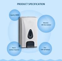 China ABS Plastic 1000 ML Wall Mounted Hand Sanitizer Dispenser for sale