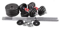 China Universal Safe Cast Iron Dumbbell Set 50KG Barbell Dumbbell Set OEM for sale