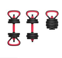 China Multifunctional Cement Dumbbell Barbell Sets Dumbbell Barbell Kettlebell Set For Men for sale