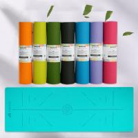 China Custom Printed Eco Friendly Yoga Matt Fitness TPE Pilates Yoga Mat 1830*610*6MM for sale