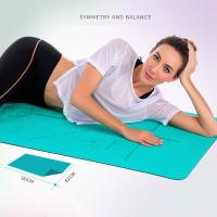 China Custom Printed Eco Friendly Yoga Matt Fitness TPE Pilates Yoga Mat 1830*610*6MM for sale