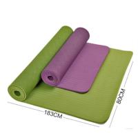 China Custom Printed Eco Friendly Yoga Matt Fitness TPE Pilates Yoga Mat 1830*610*6MM for sale
