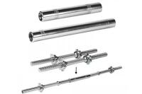 China 30cm Long Adjustable Weightlifting Barbell Bar Spinlock Dumbbell Bar Connector for sale