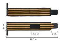 China Custom Logo Sports Protective Gear Nylon Webbing Weight Lifting Wrist Wraps for sale