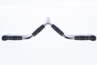 China Multi Functional V Shaped Cable Attachment Biceps Triceps V Bar With TPR Round Grip for sale