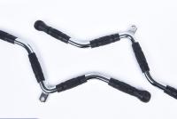 China Multi Functional V Shaped Cable Attachment Biceps Triceps V Bar With TPR Round Grip for sale