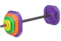China Cement Sand Fitness Weight Plates Environmental Gym Dumbbell Plate With Barbell for sale