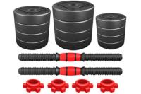 China Weightlifting Gym Fitness Dumbbells 10kgs To 50kgs PVC Plastic Cement Dumbbell Set for sale