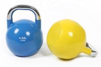 China Adjustable Athletics Fitness Kettlebells Colorful Powder Coated Cast Iron Kettlebell for sale