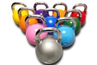 China Adjustable Athletics Fitness Kettlebells Colorful Powder Coated Cast Iron Kettlebell for sale
