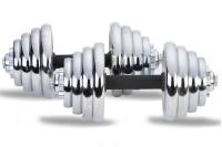 China Electroplate Plastic 30kg Dumbbell Barbell Sets Home Gym Adjustable Dumbbells for sale