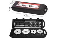 China Iron Cast Home 50KG Barbell Dumbbell Set Environmentally Friendly for sale