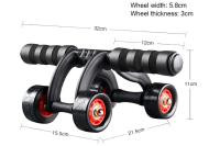 China Unisex 3 Wheel Push Up Abdominal Wheel Roller For Muscle Training for sale