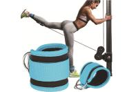 China Gym Fitness Adjustable Protective Wrist Ankle Straps With D Ring for sale