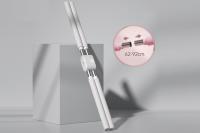 China Oem Yoga Stick Body Building Body Back Stainless Steel Open Back Cross Pink for sale