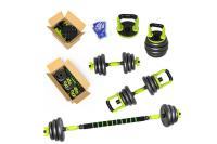 China Gym Adjustable 20kgs Dumbbell Barbell Sets Fitness Equipment Cement for sale