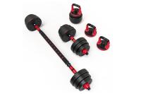 China 2 In 1 10kgs Dumbbell Barbell Sets Fitness Strength Training Cement for sale