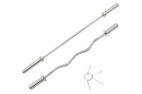 China Custom 1.5m Barbell Weight Lifting Bar Free Weight Chrome Plate Plating For Competition for sale