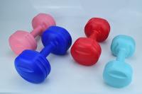 China Hexagon Shape 1kgs Cement Dumbbell , Vinyl Concrete Dumbbells for sale