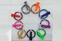 China Children Fitness 2.5mm Speed Jumping Rope Racing Steel Wire Skipping 3 Meters for sale