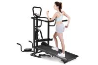 China Multifunctional Step Silent Foldable Mechanical Treadmill Home Push Up Twist for sale