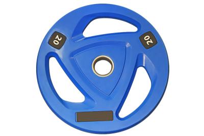 China 5kg Fitness Weight Plates Pu Rubber Coated Gym Exercises for sale
