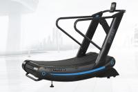 China Commercial Thickened Fitness Manual Treadmill Self Generated Curved Unpowered for sale