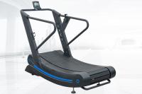 China Commercial Thickened Fitness Manual Treadmill Self Generated Curved Unpowered for sale