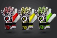 China Professional Pu Soccer Goalkeeper Gloves For Football Green Blue Unisex for sale