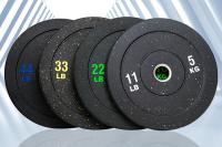 China Colorful Particle 25kg Barbell Plates Gym Commercial Fitness Equipment for sale