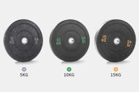 China Foundry Cast Iron Weight Lifting Plates 25kg 44 Lb Barbell Color Rubber for sale