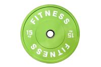 China Fully Rubberized Colored Barbell Plates With Large Holes for sale