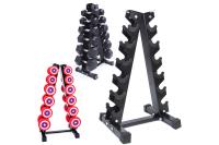 China A Frame Dumbbell Rack Holder Dumbbell Storage Racks Triangle OEM for sale