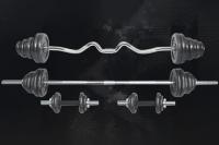 China Adjustable OEM Dumbbell Barbells Sets Free Changed Weight Black Painting With Boxes for sale