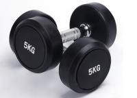 China Gym Commercial Steel Core Round Head Dumbbell with different weight for sale