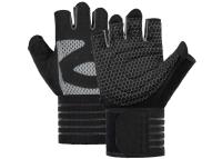China Half Finger Gym Gloves With Straps For Weight Lifting Body Building for sale