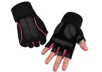 China OEM Exercise Training Pink Half-Finger Weight Lifting Gloves For Women for sale