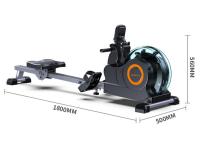 China Commercial Household Fitness Water Resistance Rowing Machine For Body Training for sale